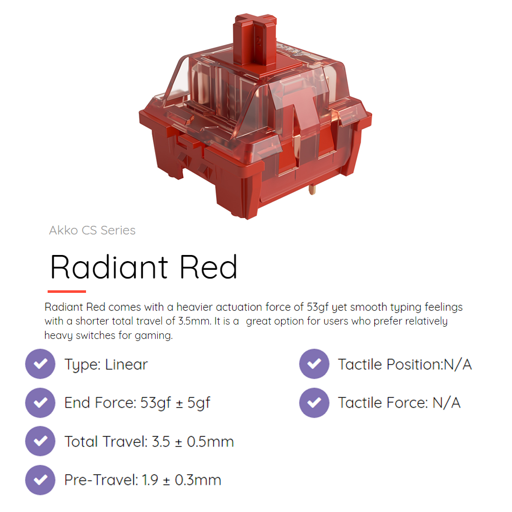 AKKO CUSTOM SERIES (CS) SWITCHES - 45pcs per box – Rotoboxph